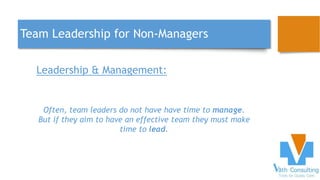 Leadership for Non-Managers | PPT