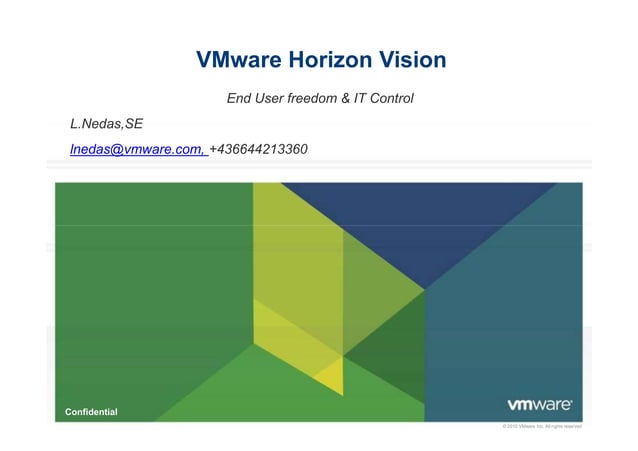 Presentation v mware horizon vision | PPTX