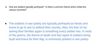 Presentation war poetry | PDF