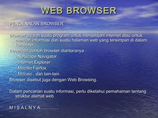 Presentation web-browser | PPT