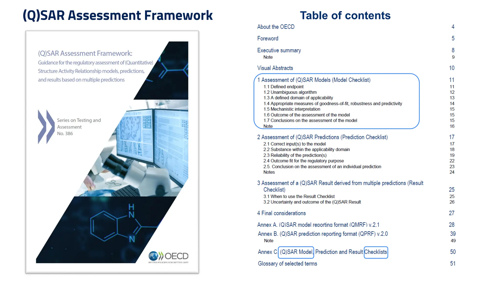 (Q)SAR Assessment Framework: Guidance for Assessing (Q)SAR Models and ...