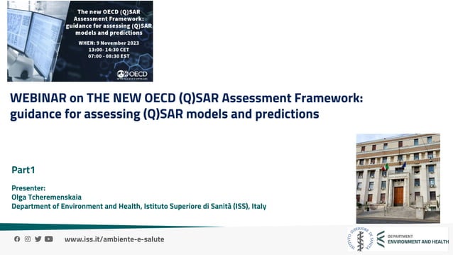 (Q)SAR Assessment Framework: Guidance for Assessing (Q)SAR Models and ...