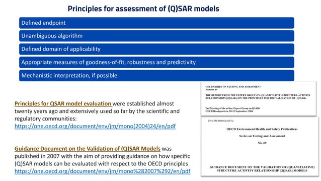 (Q)SAR Assessment Framework: Guidance for Assessing (Q)SAR Models and ...