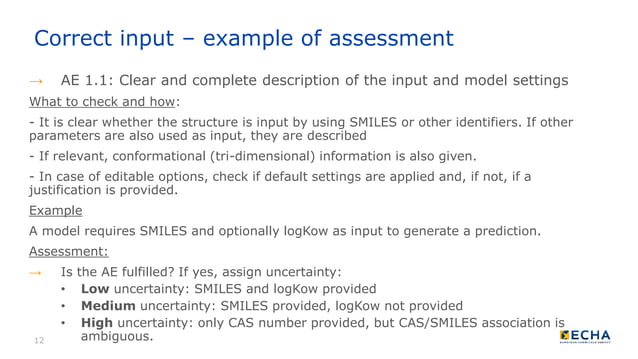 (Q)SAR Assessment Framework: Guidance for Assessing (Q)SAR Models and ...