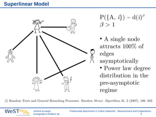 Preferential Attachment in Online Networks: Measurement and ...