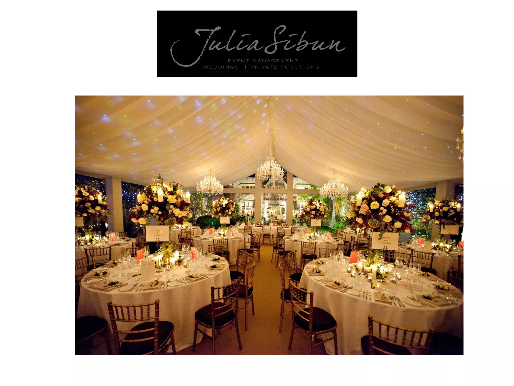 Julia Sibun Event Management: Weddings | ODP