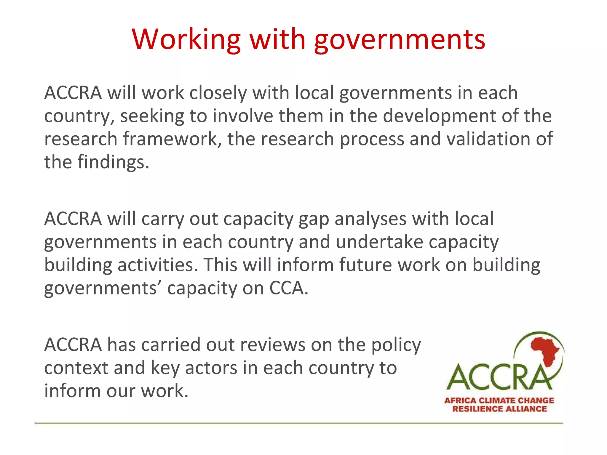 What Is Accra - an overview presentation | PPT