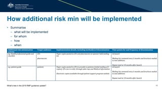 Presentation: What’s new in the 2019 RMP guidance update? | PPTX