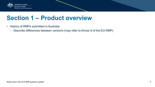 Presentation: What’s new in the 2019 RMP guidance update? | PPTX