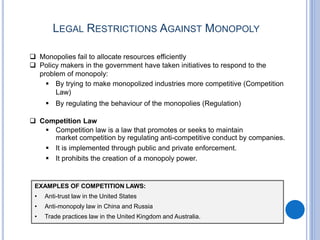 Presentation why is monopoly not popular in the current business ...