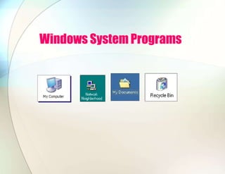 Presentation windows operating system | PPTX | Operating Systems | Computer Software and ...