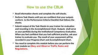 PRESENTATION about Competency Based Training | PPTX