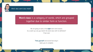 PRESENTATION-Word-Class-Revision slide share | PDF