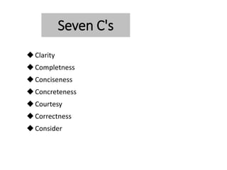 Role of seven C's in writting. How seven C's helps to improve writing ...