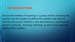 Discussion Method | PPTX