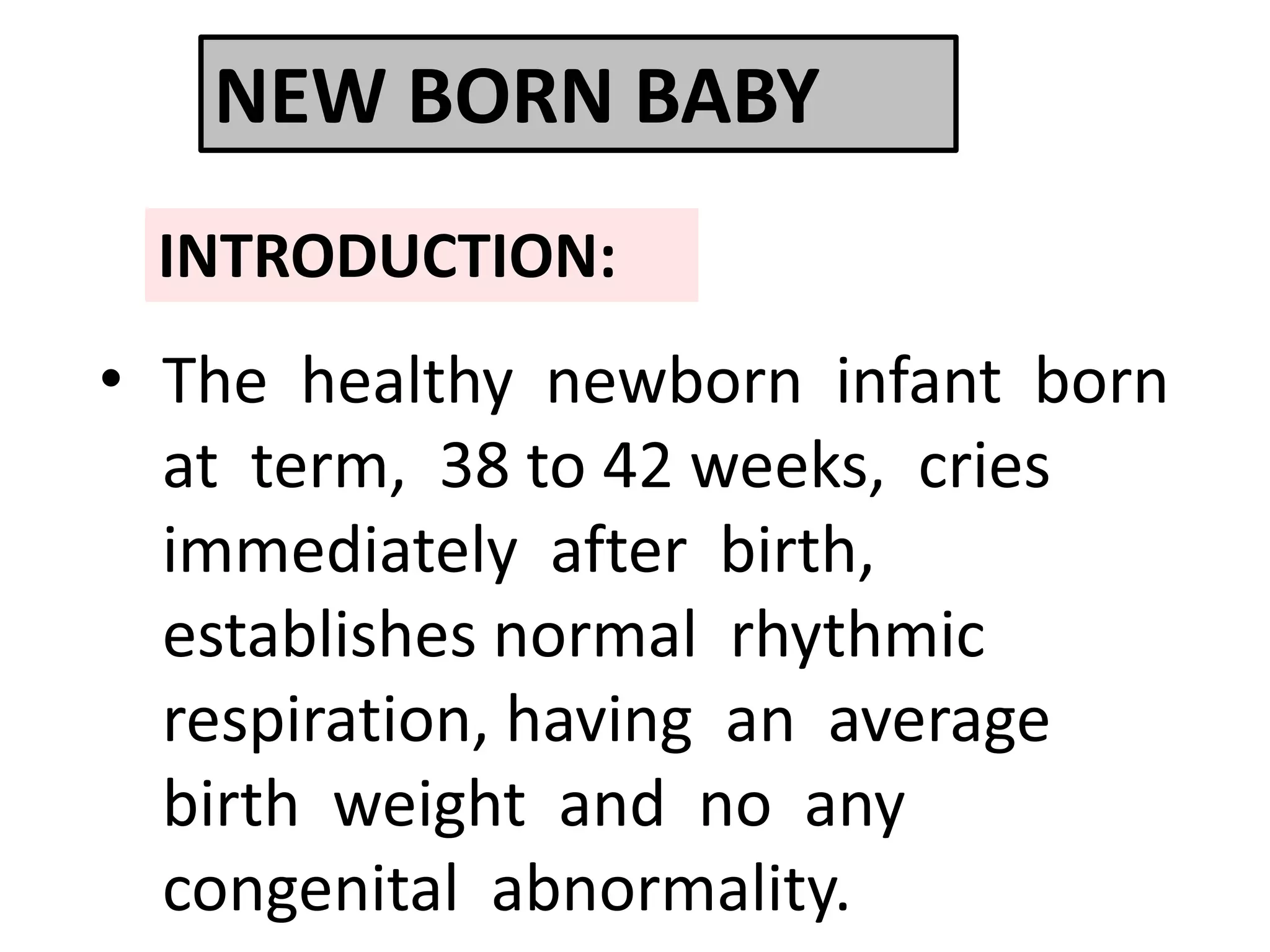 Normal Physiology of newborn | PPTX