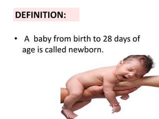 Normal Physiology of newborn | PPTX
