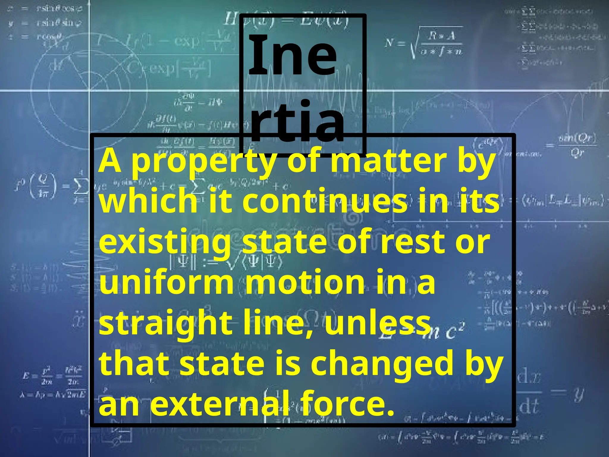 About Inertia and it's types like rest and direction. | PPTX