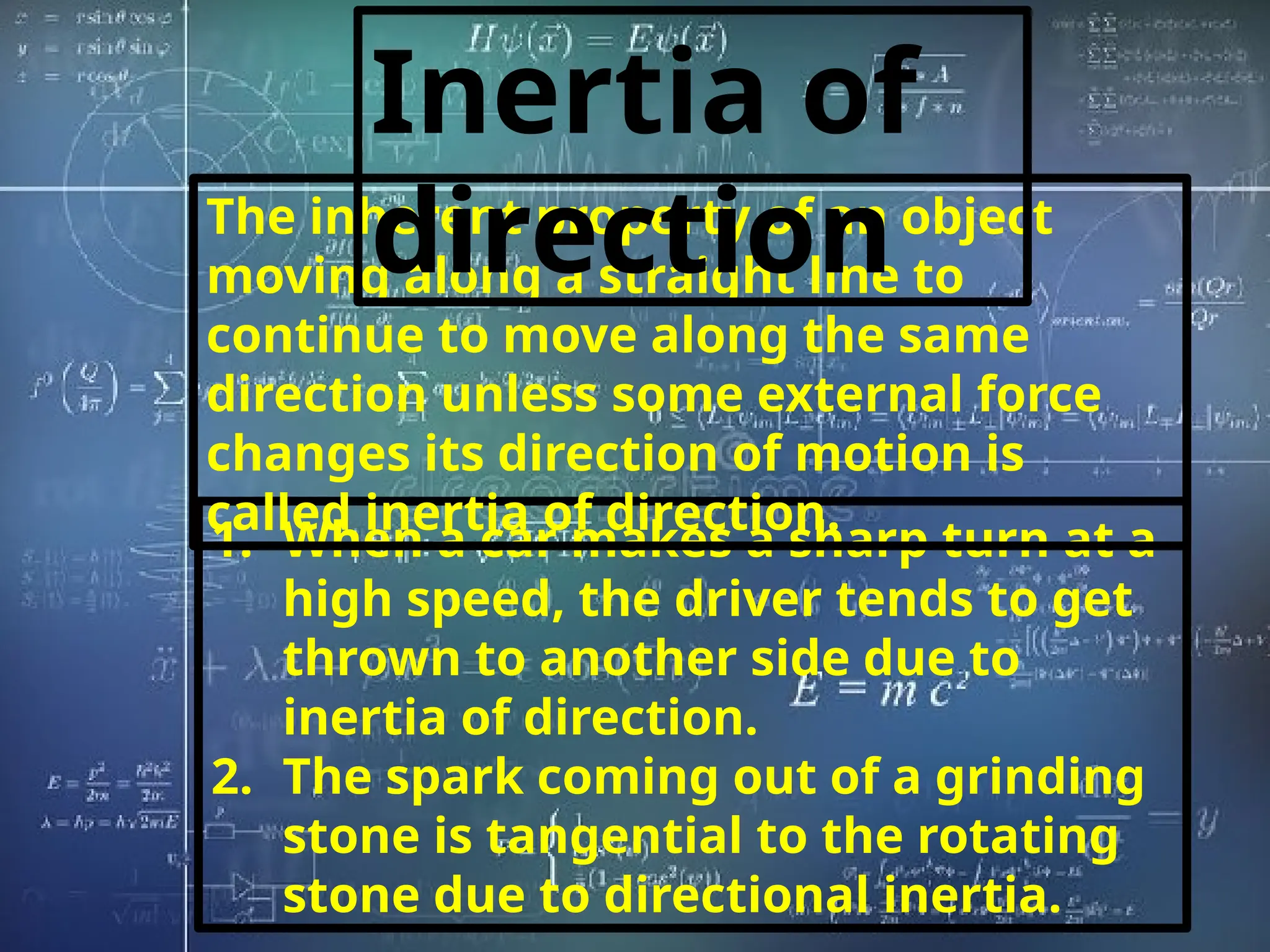 About Inertia and it's types like rest and direction. | PPT