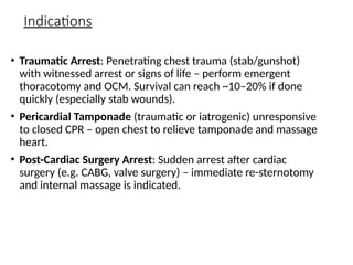 Internal cardiac massage Presentation ppt | PPTX