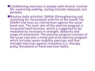 physical therapy treatment for ARTHRITIS | PPTX