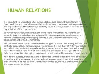 Presentation-WPS Office Prof. Tafida HUMAN RELATIONS.pptx