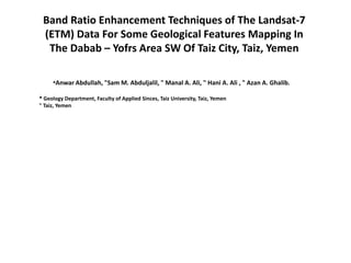 Mapping of the Groundwater Potential Zones Using Remote Sensing and ...