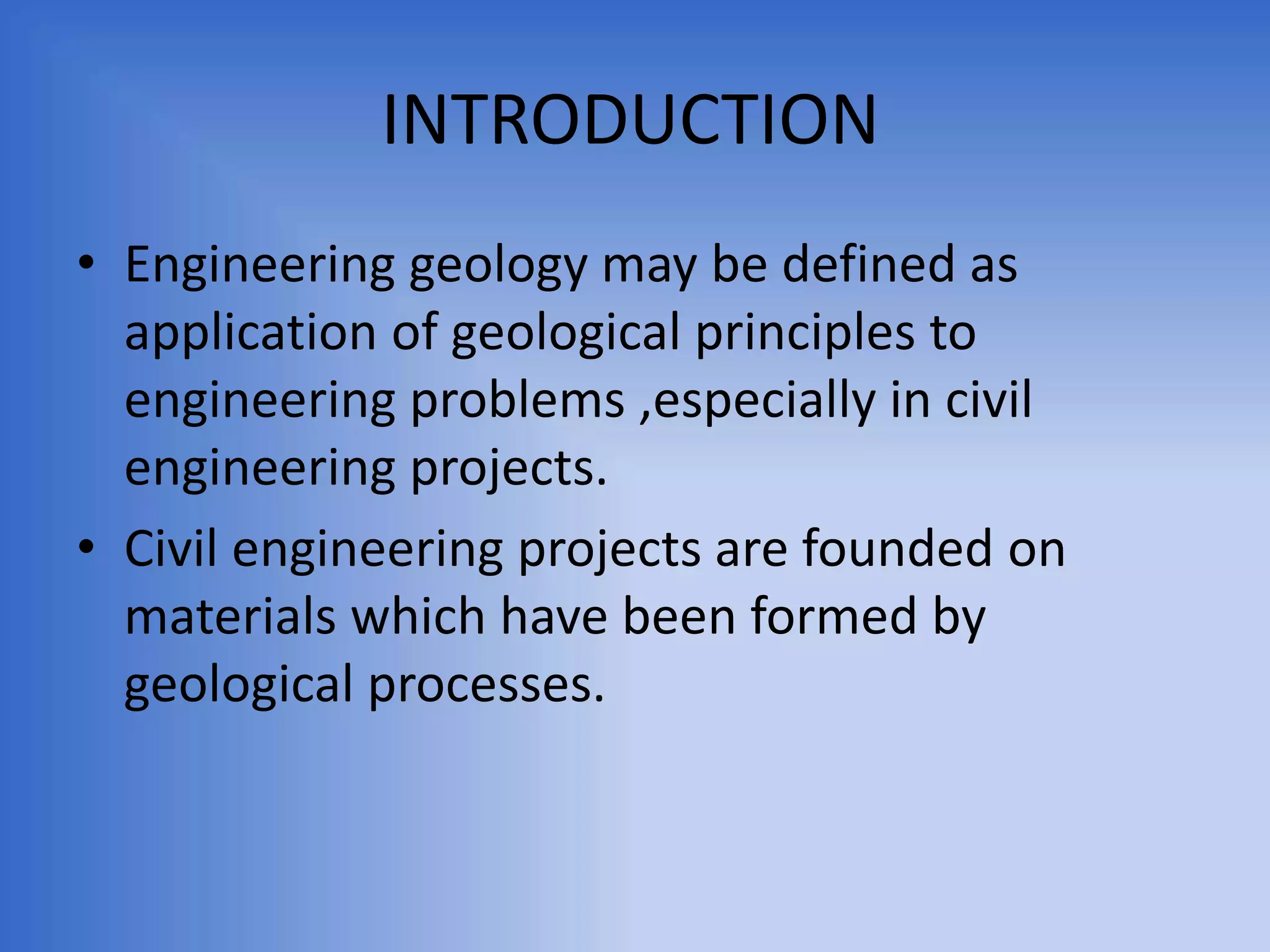 ROLE OF GEOLOGY IN SELECTION OF CONSTRUCTION SITE of Mega Projects | PPTX