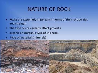 ROLE OF GEOLOGY IN SELECTION OF CONSTRUCTION SITE of Mega Projects | PPTX
