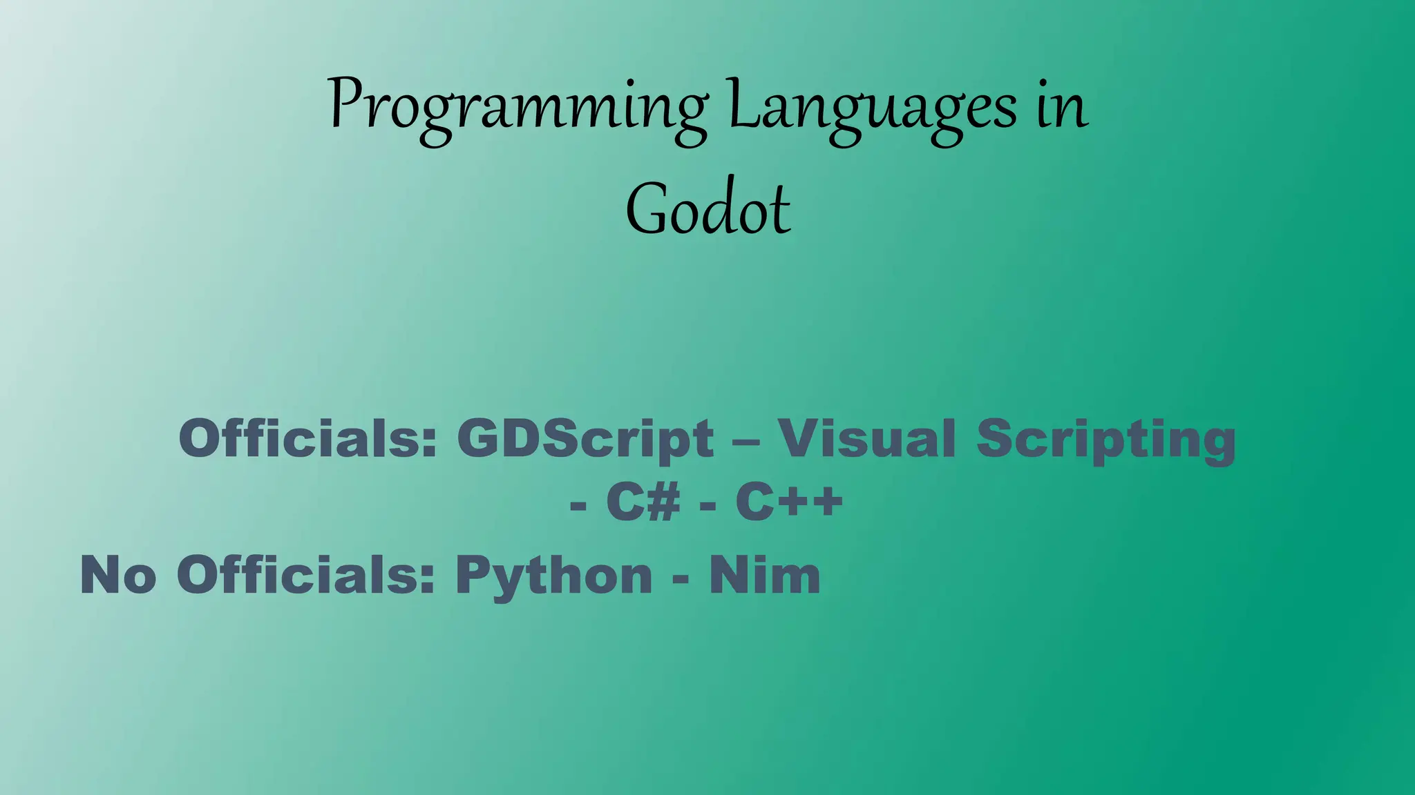 Theoric Introduction - Godot 4 - First Lesson | PPTX