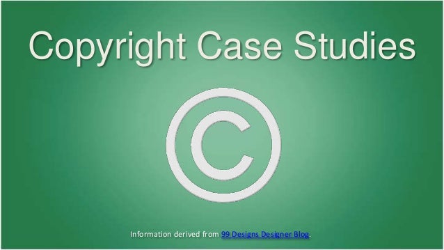 TMP100 U01: Copyright Case Studies