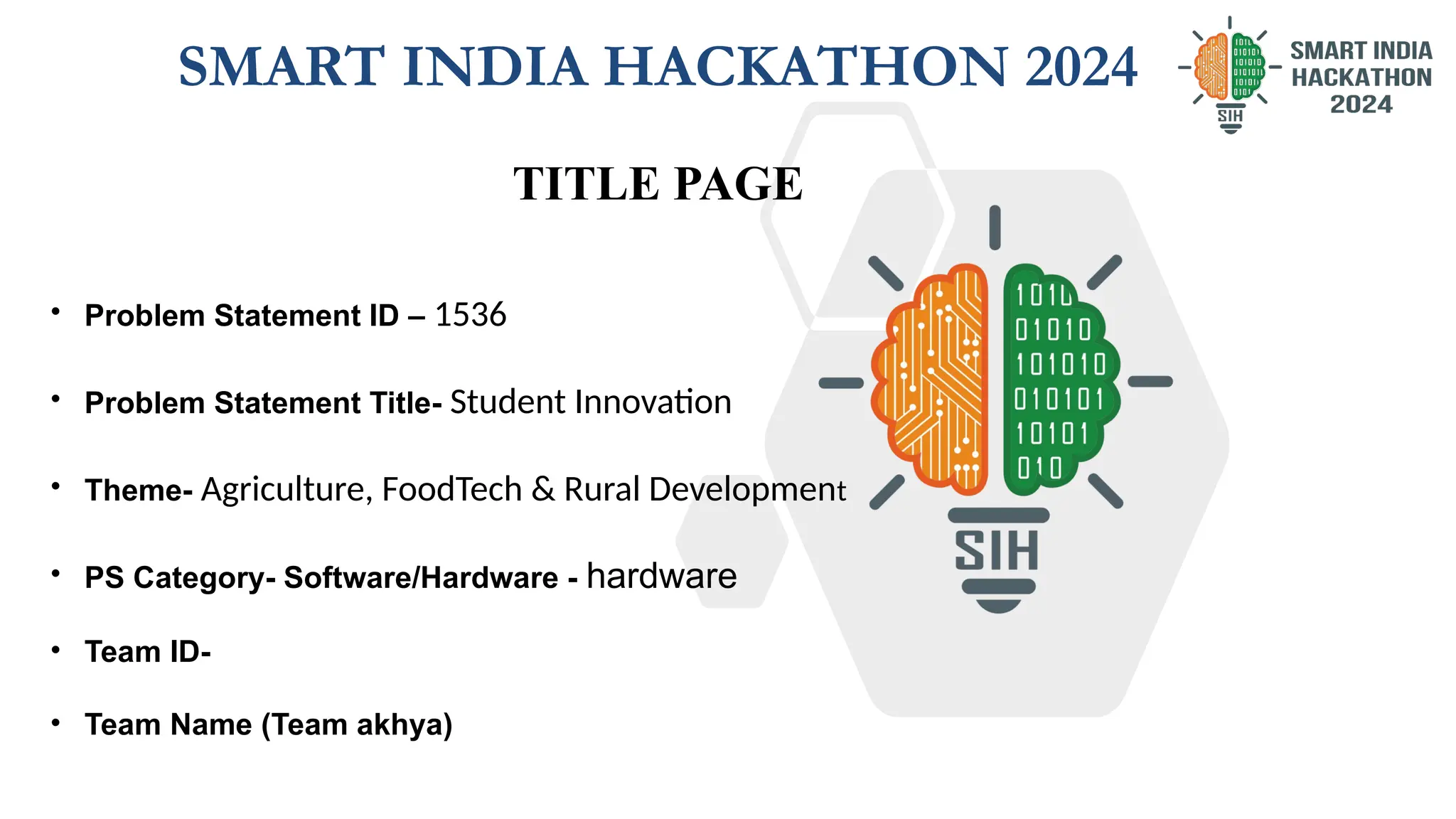 Ppt on hackathon event agrihub ppt .pptx