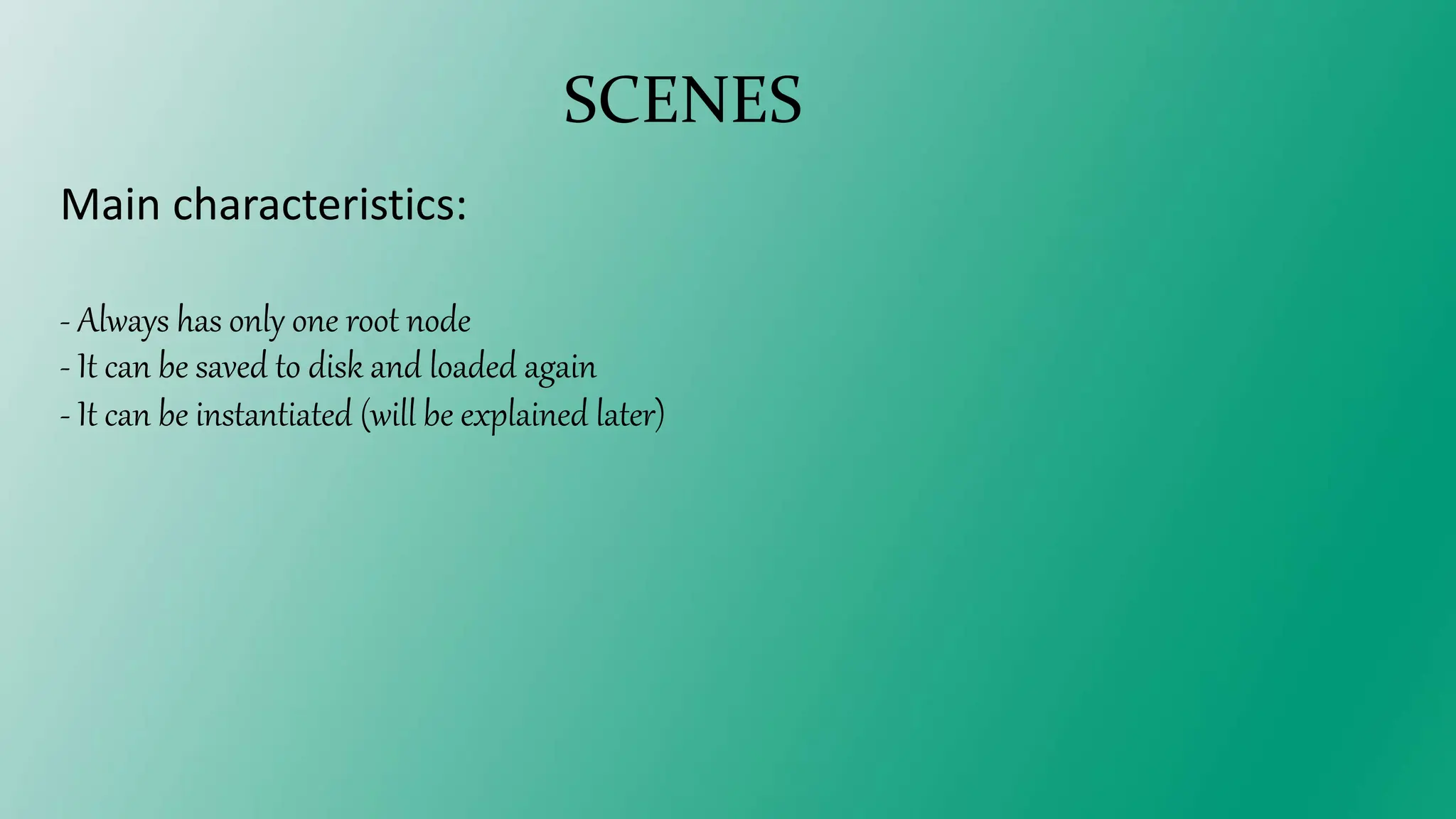 Godot - Scenes and Nodes- Lesson N°3 - Game Engine | PPTX