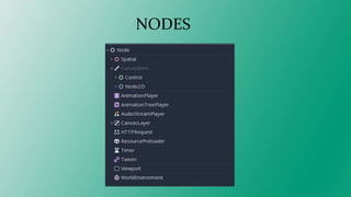 Godot - Scenes and Nodes- Lesson N°3 - Game Engine | PPTX