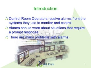 Management of control room alarms | PPTX
