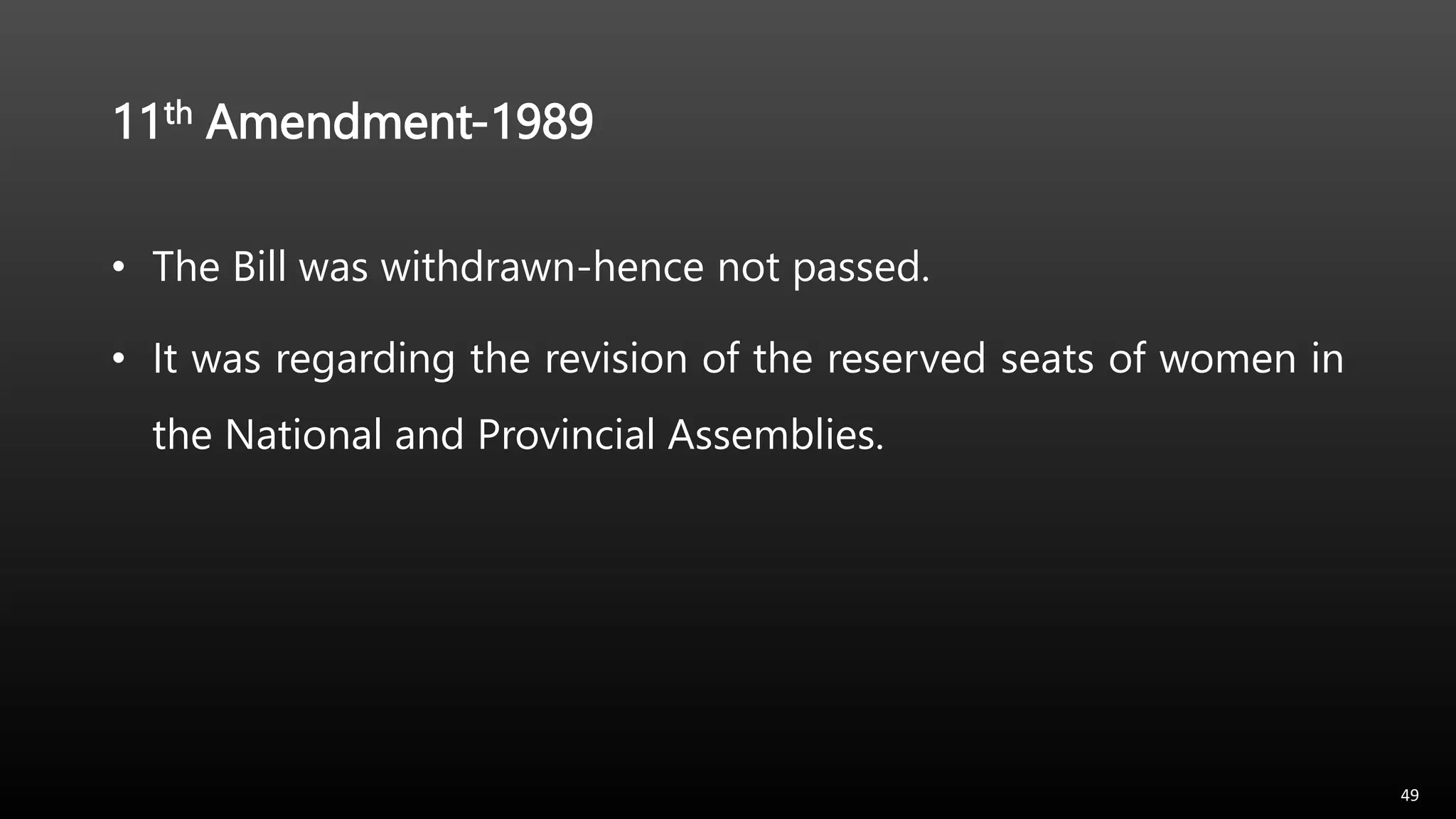 Major Constitutional Amendments in Constitution of Pakistan 1973 | PPTX