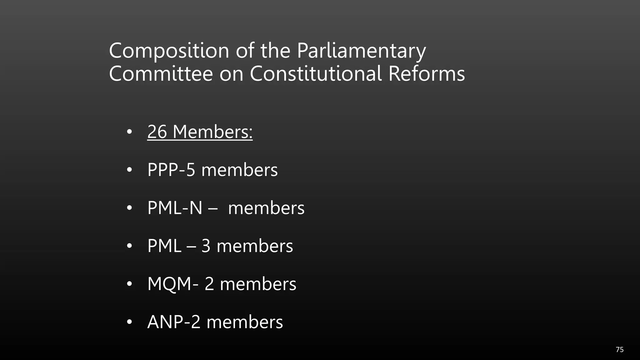 Major Constitutional Amendments in Constitution of Pakistan 1973 | PPTX