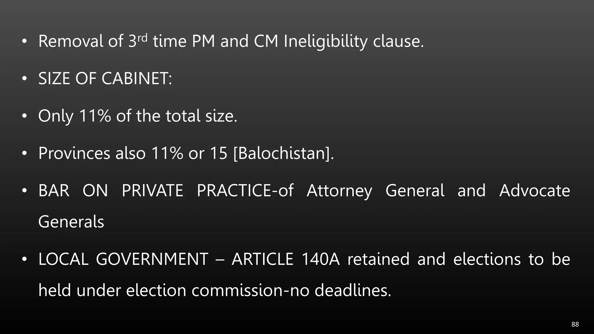 Major Constitutional Amendments in Constitution of Pakistan 1973 | PPTX