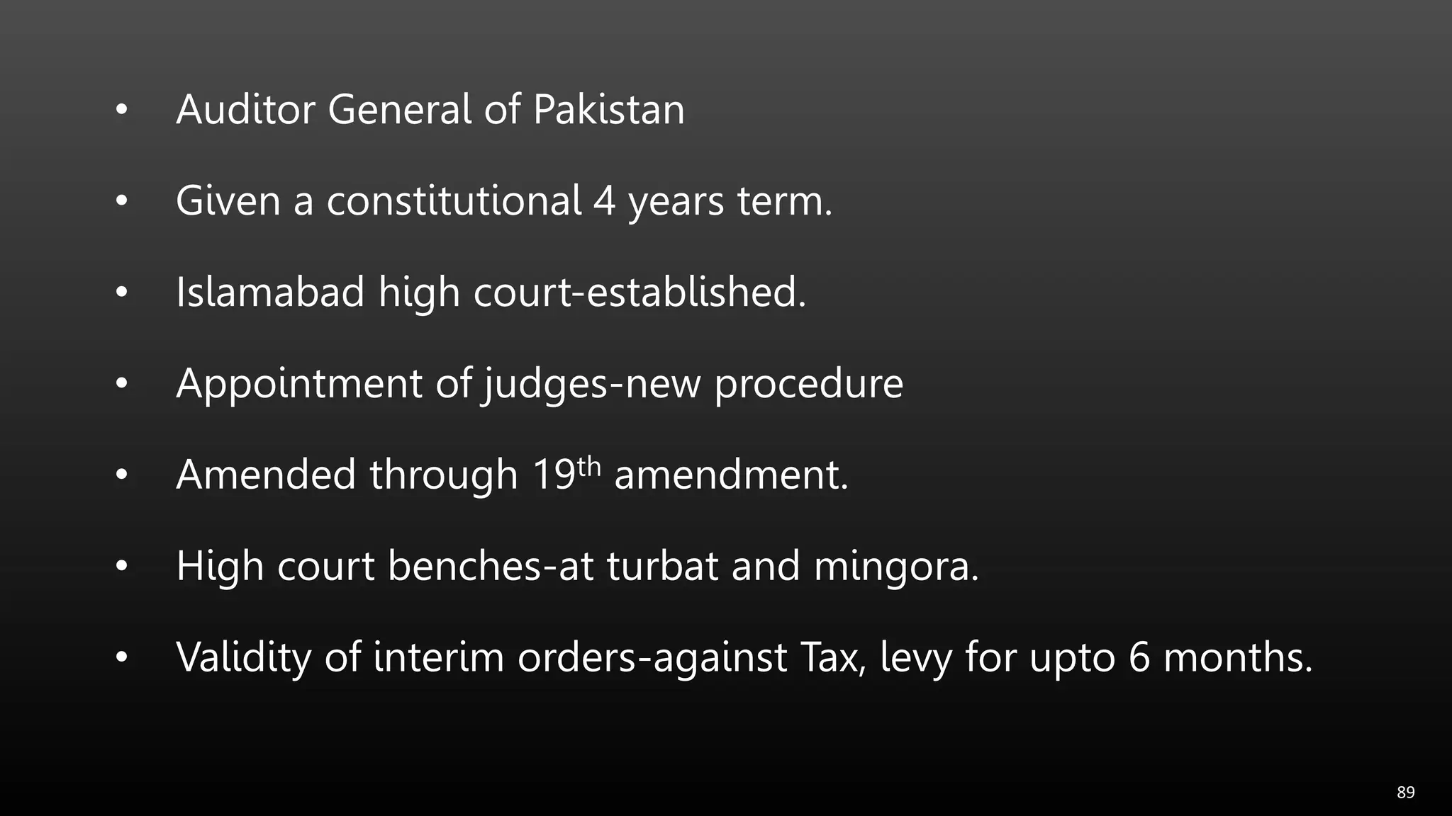 Major Constitutional Amendments in Constitution of Pakistan 1973 | PPTX