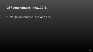 Major Constitutional Amendments in Constitution of Pakistan 1973 | PPTX