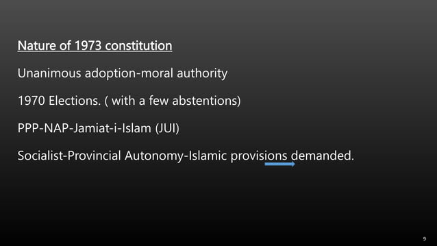 Major Constitutional Amendments in Constitution of Pakistan 1973 | PPTX