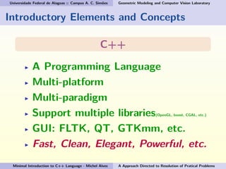 Minimal Introduction to C++ - Part I | PDF