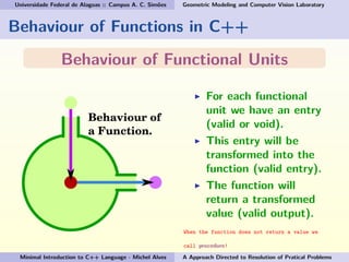 Minimal Introduction to C++ - Part I | PDF