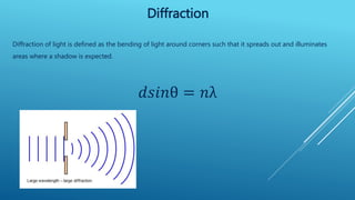 Diffraction and polarization | PPTX