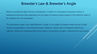 Diffraction and polarization | PPTX