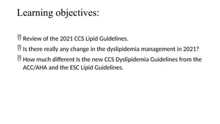 2021 CCS Guidelines for management of dyslipidemia. A simplified ...