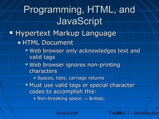 introduction to javascript | PPT