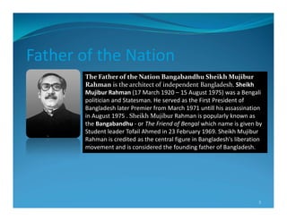 Presentation on some national G.K of bd by MARUF TUSAR | PDF