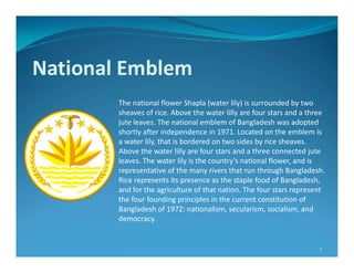 Presentation on some national G.K of bd by MARUF TUSAR | PDF