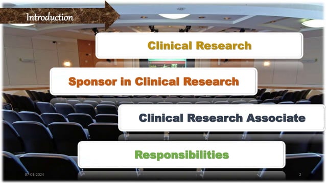 Presentation 01 Responsibilities of sponsor and CRA in clinical ...
